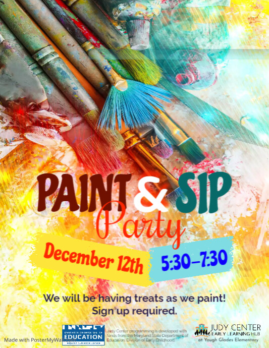 Paint & Sip Poster | PosterMyWall