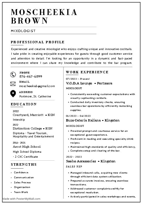 Resume Template Design | PosterMyWall