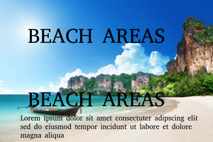 Beach areas Template | PosterMyWall