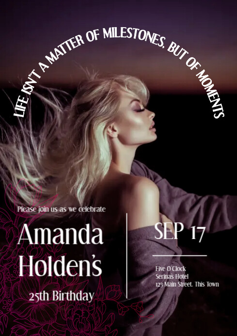 Beach Birthday Event Template | PosterMyWall