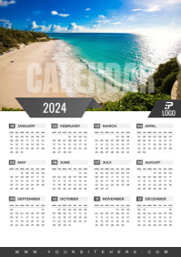 2024 calendar template | PosterMyWall