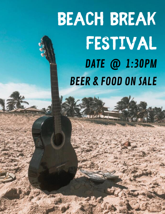 BEACH FESTIVAL Template | PosterMyWall