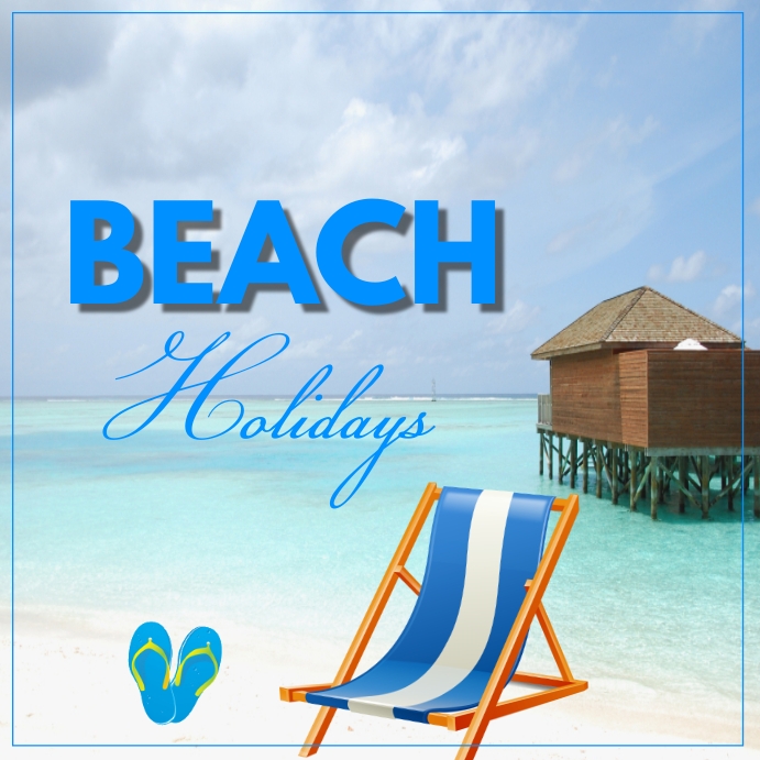 Plantilla de BEACH HOLIDAYS | PosterMyWall