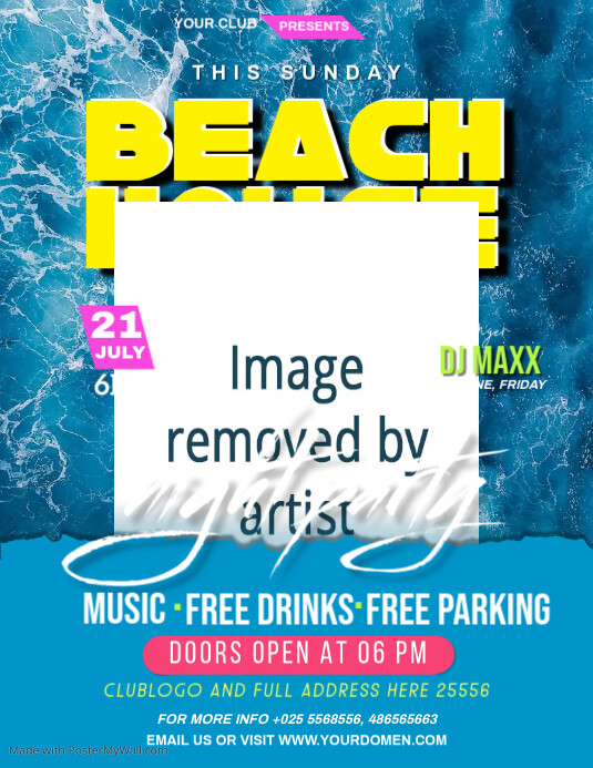Copy of BEACH HOUSE PARTY | PosterMyWall
