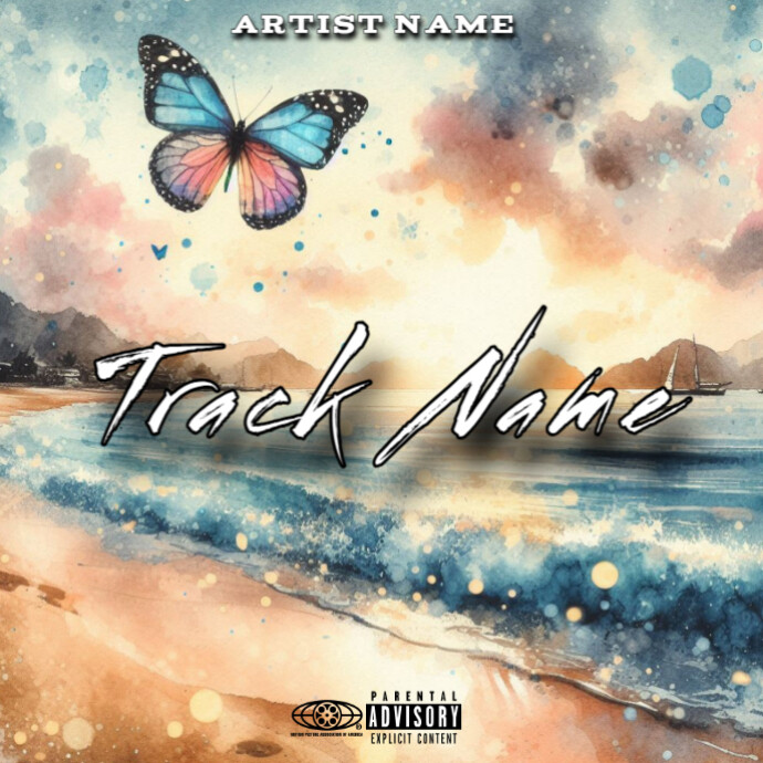 Beach mixtape cover Template | PosterMyWall