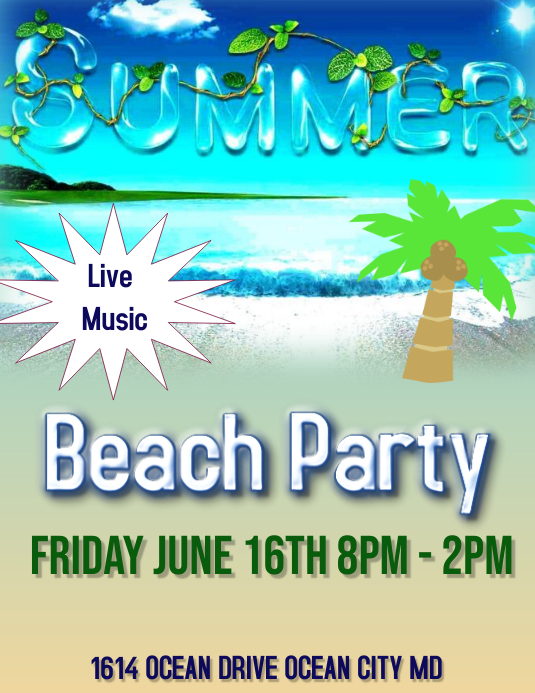 beach party Template | PosterMyWall