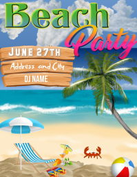Beach party Template | PosterMyWall