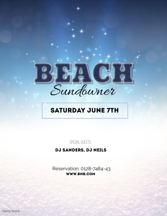 Beach Party Flyer Template | PosterMyWall