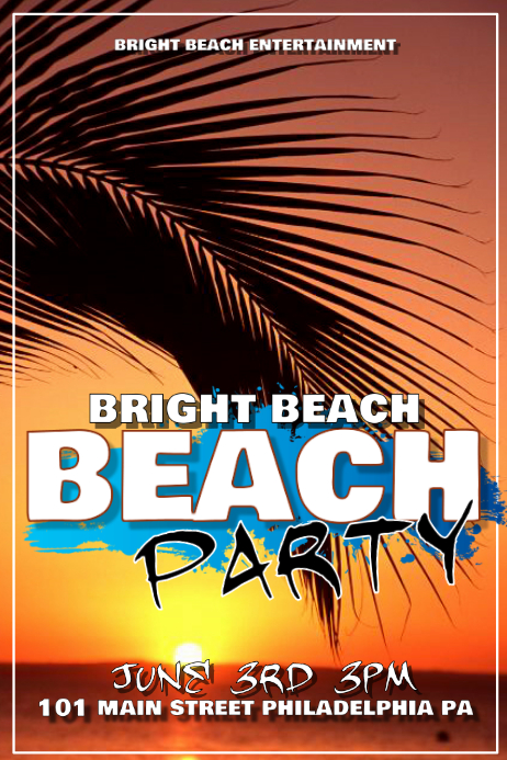 Beach Party Template | PosterMyWall