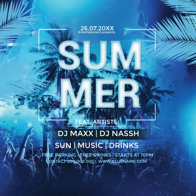 Copy of Beach Party Template | PosterMyWall