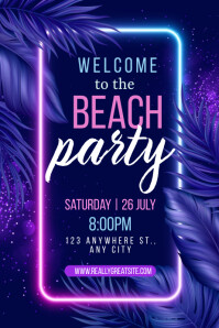 Beach party - PosterMyWall Template | PosterMyWall