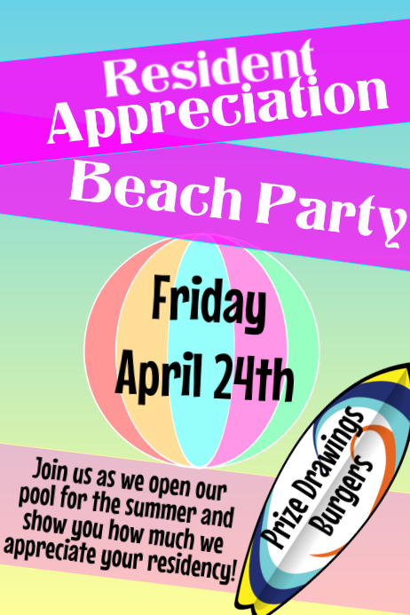 Beach Party Template | PosterMyWall