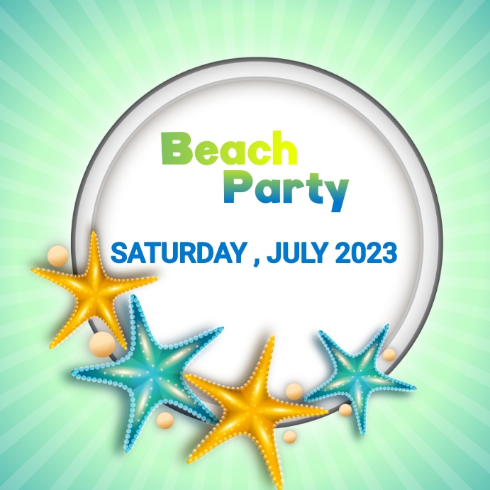Beach party template | PosterMyWall