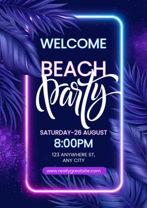 beach party template | PosterMyWall