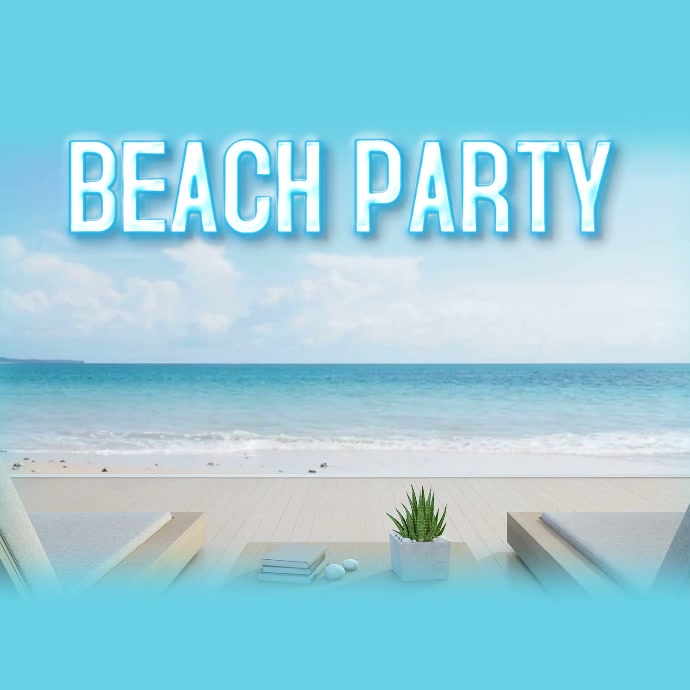 BEACH PARTY VACATION EVENT Template | PosterMyWall