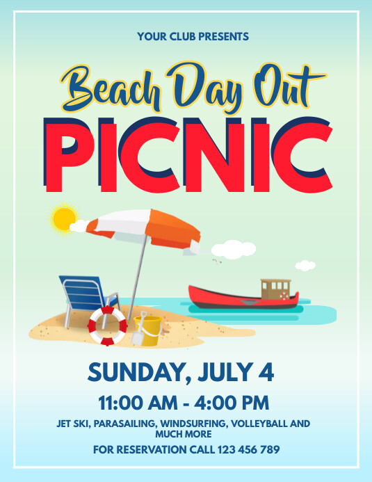 Seaside Day Trip Flyer