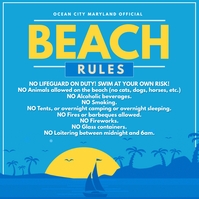 Beach Rules Template | PosterMyWall