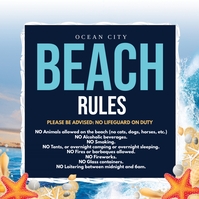 Beach Rules Template | PosterMyWall