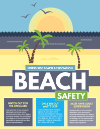 Beach Safety Template | PosterMyWall