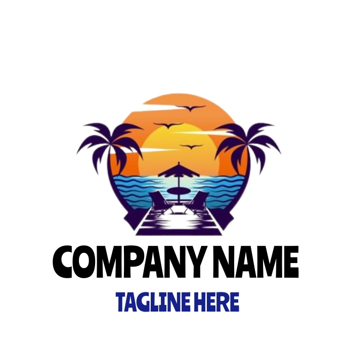 beach shopping store logo , beach summer part Template | PosterMyWall