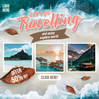 TRAVEL TO BEACH PLUS Template | PosterMyWall