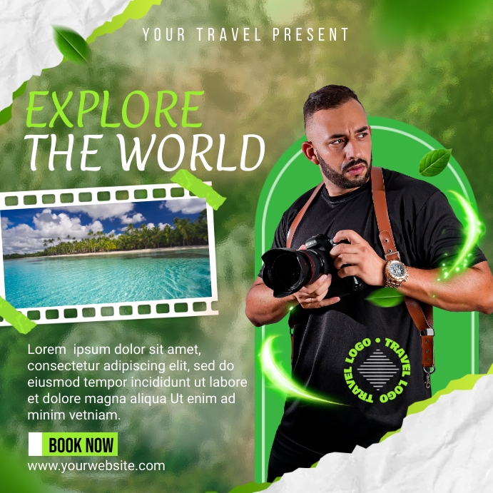 Beach Travel Template | PosterMyWall