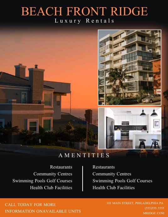 Beach Vacation Home Template | PosterMyWall