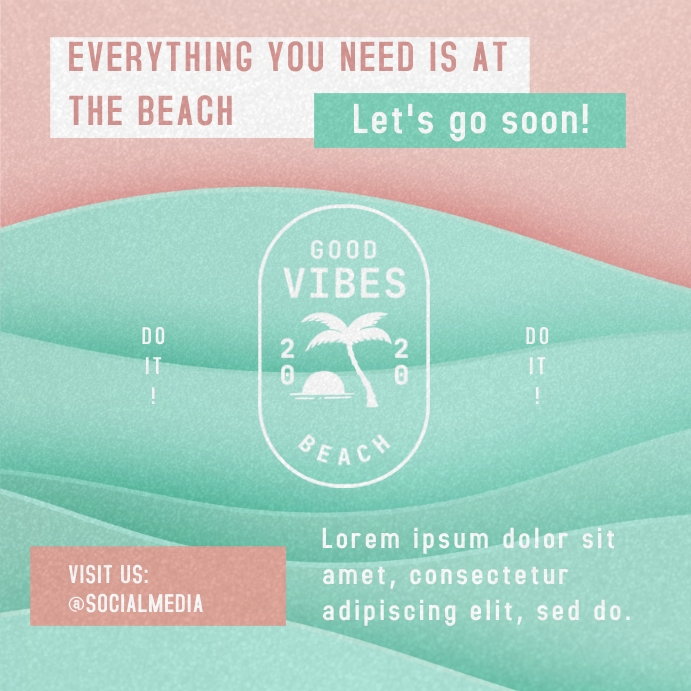 Beach Vibes Flyer Template | PosterMyWall
