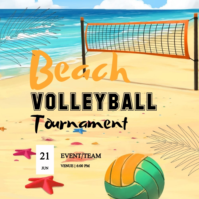 Beach Volleyball Graphics Lions Volleyball Club | BEACH VOLLEYBALL!