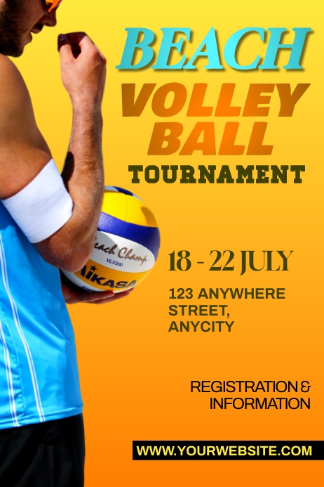 Beach Volleyball Template | PosterMyWall