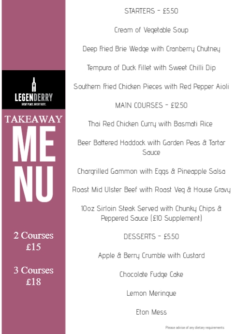 Takeaway Menu | PosterMyWall