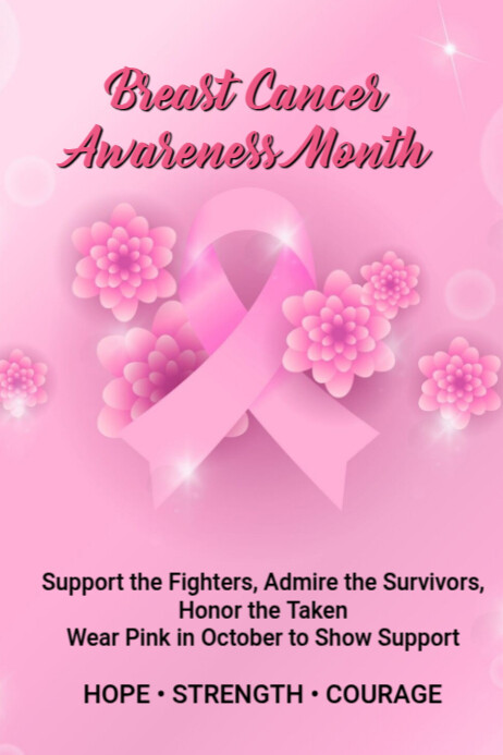 Beast Cancer Day Poster Template | PosterMyWall