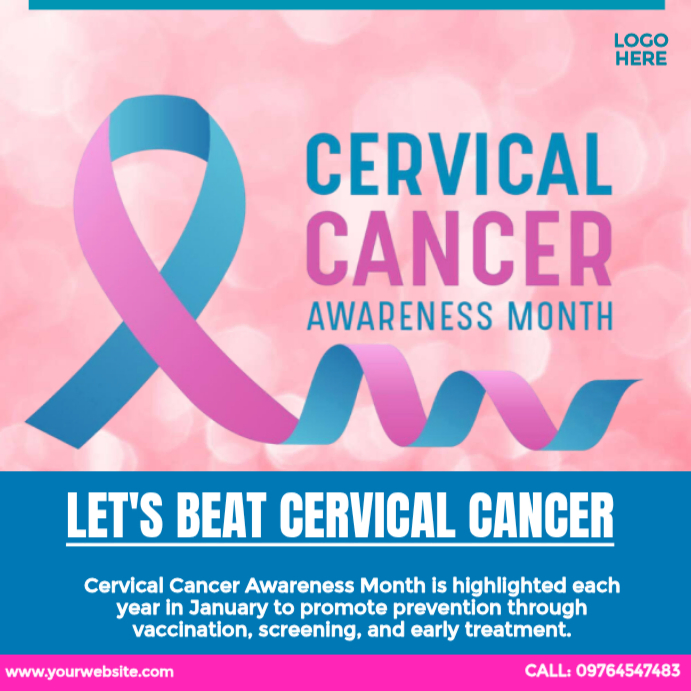 Beat Cervical Cancer Template | PosterMyWall