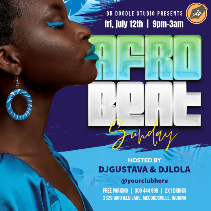 Plantilla de Beat Sunday Party | PosterMyWall