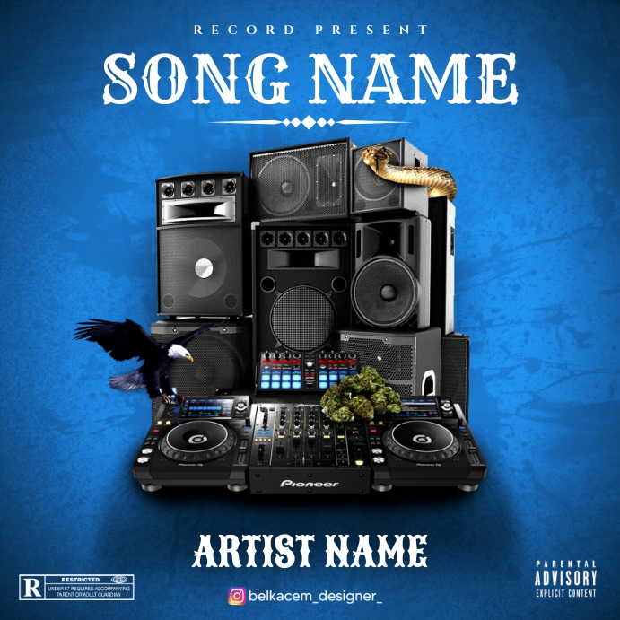 beatmaker cover art Template | PosterMyWall
