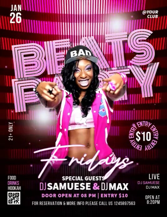 Beats Party Event Template | PosterMyWall