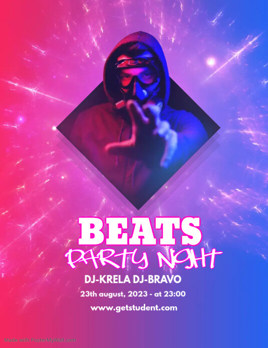 BEATS PARTY FLYER Template | PosterMyWall