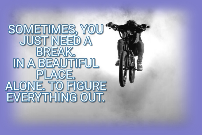 BEAUTIFUL AND ALONE QUOTE TEMPLATE | PosterMyWall