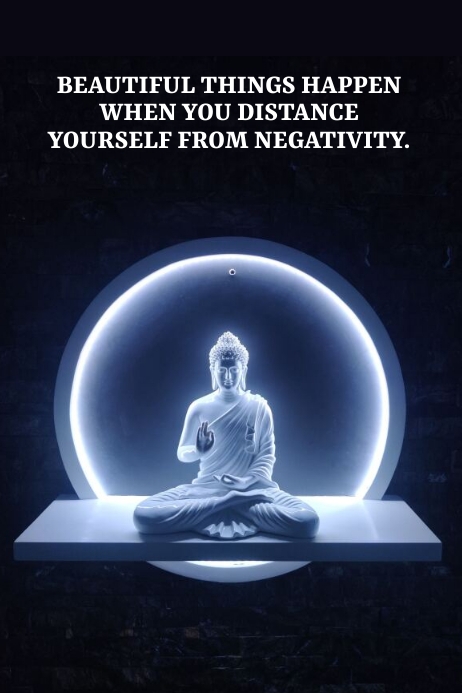 BEAUTIFUL AND NEGATIVITY QUOTE TEMPLATE | PosterMyWall