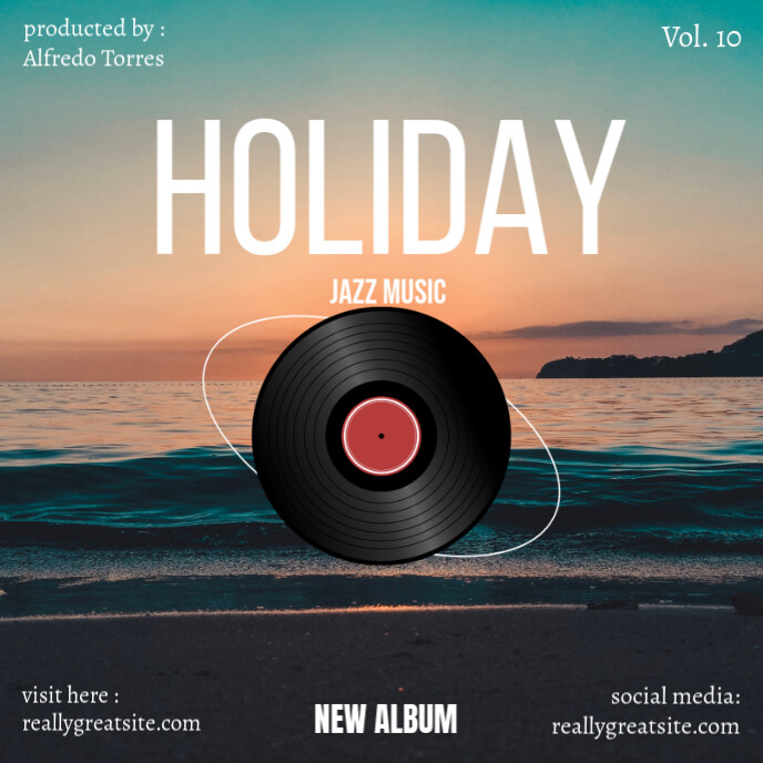 Beautiful asthetic album cover Template | PosterMyWall