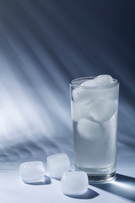 Copy of Beautiful background with glass of ice cube | PosterMyWall