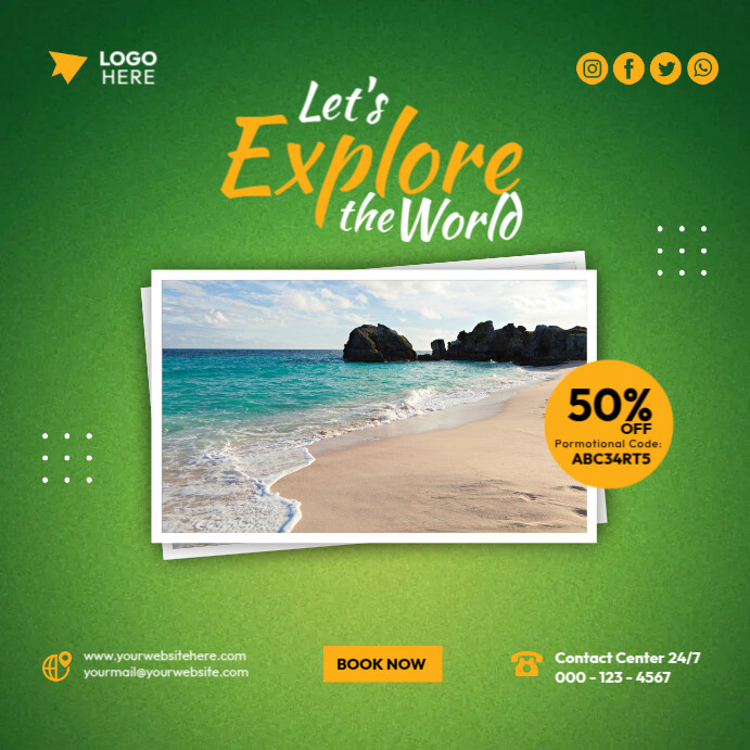 Copy of Beautiful Beaches Ads | PosterMyWall