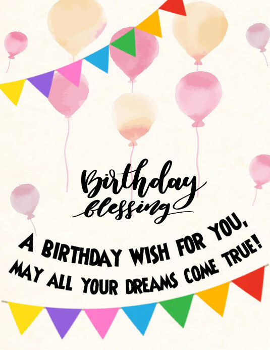 Plantilla de Beautiful birthday card | PosterMyWall