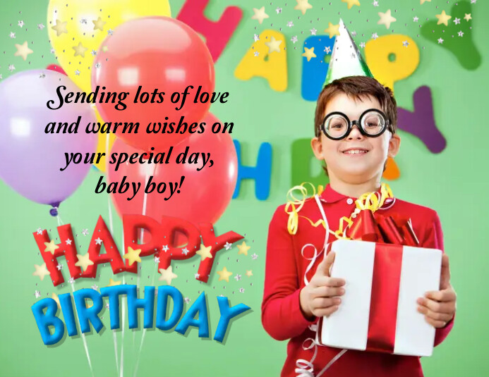 Copy of Beautiful birthday card for boy | PosterMyWall