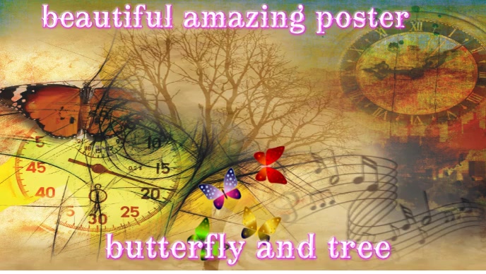 Copy of Beautiful butterfly poster | PosterMyWall