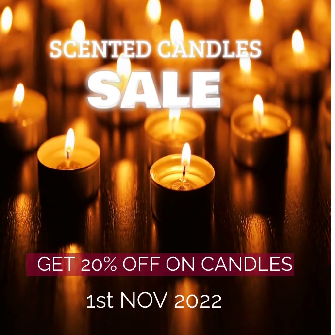 Copy of beautiful candles | PosterMyWall
