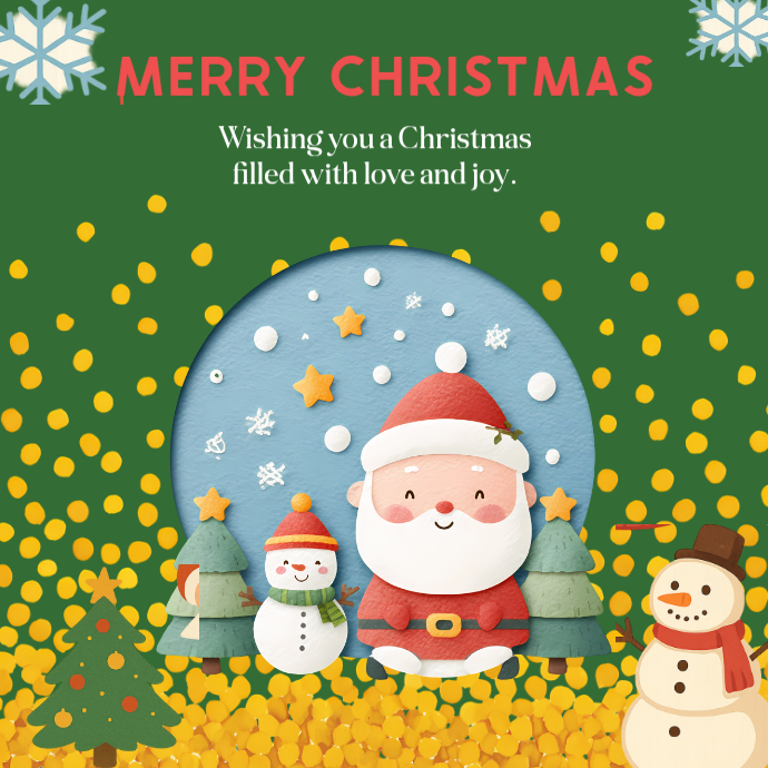 Plantilla de Beautiful Christmas card | PosterMyWall