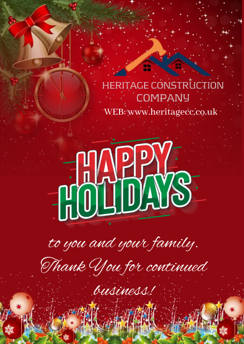 BEAUTIFUL CHRISTMAS HAPPY HOLIDAY FLYER Template | PosterMyWall