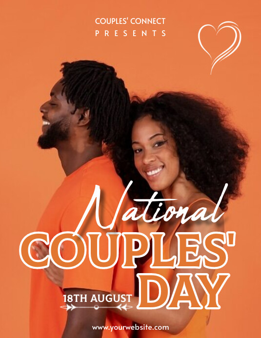 Beautiful Couples' Day Flyer Design Template | PosterMyWall