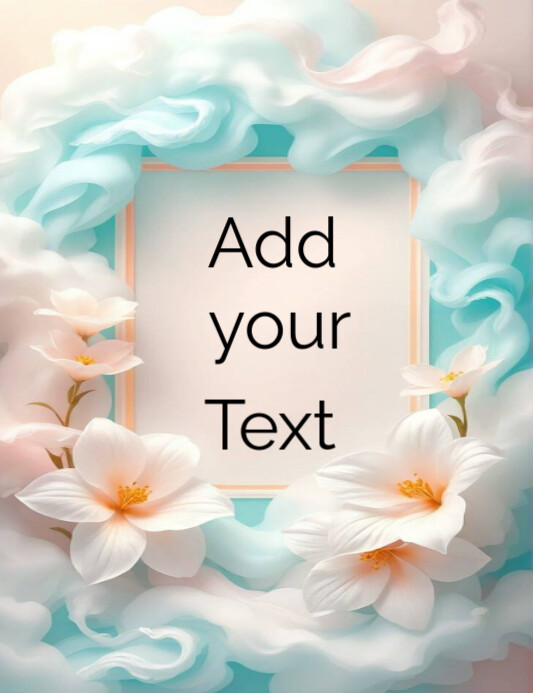 Copy of Beautiful frame design add your text | PosterMyWall